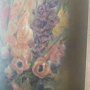 W.E. Powell | Art | 93s We Powell Signed Raised 3d Floral Still Life ...